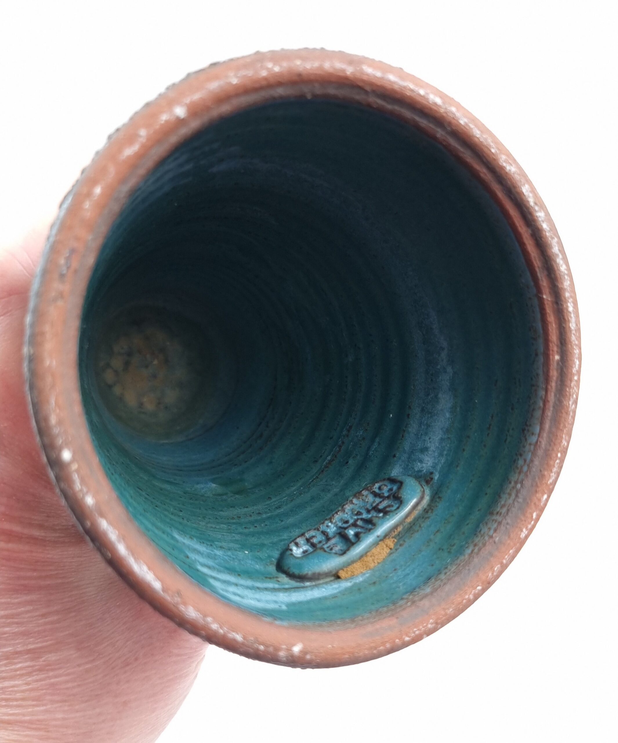 Clive Brooker Pottery Ikebana Vase Form - Vintage Treasures UK