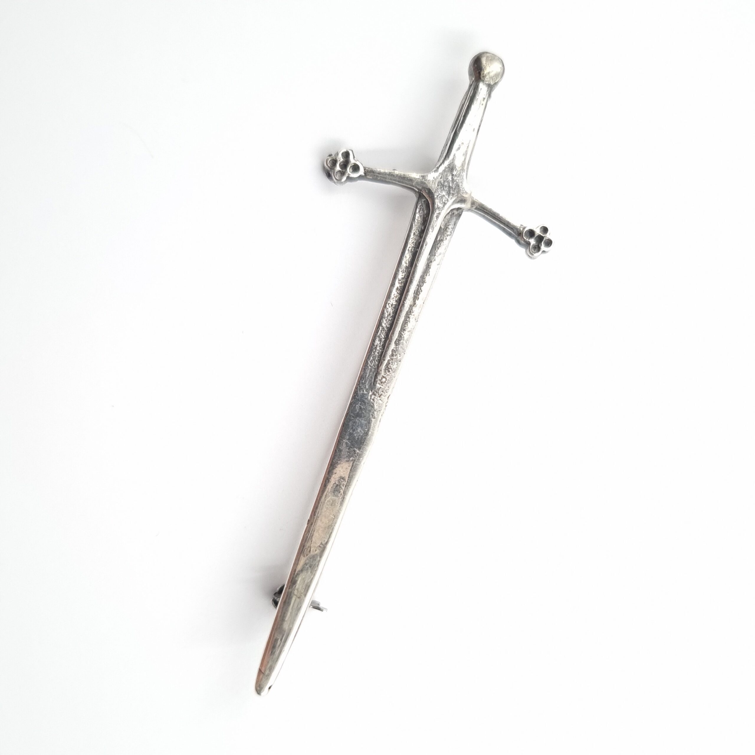 Scottish Silver Sword Kilt Pin by Ward Bros 1958 - Vintage Treasures UK